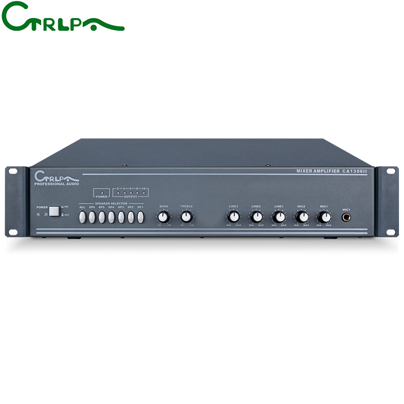 6 Zones' Output MP3 Playing Mixer PA System Amplifier 60w 120w 250w 350w