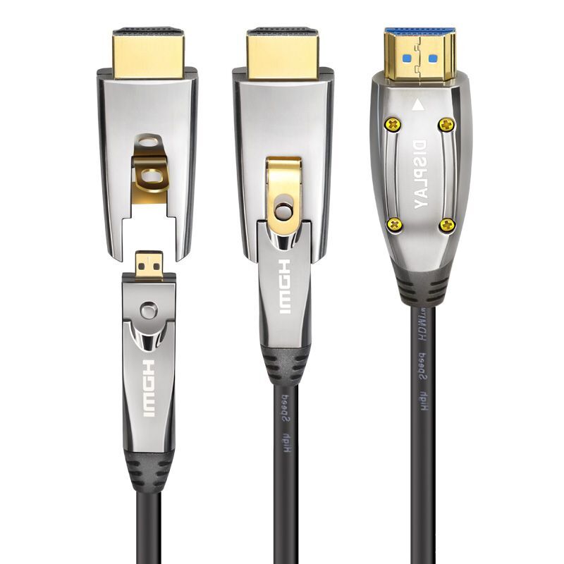Premium Fiber Optic HDMI 2.1 Cable (AOC) .10m-100m Long-Distance ...