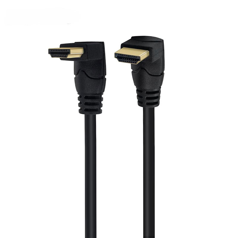 HDMI 2.0 Cable with 90-Degree Angled Molding Connector - High-Speed 4K ...