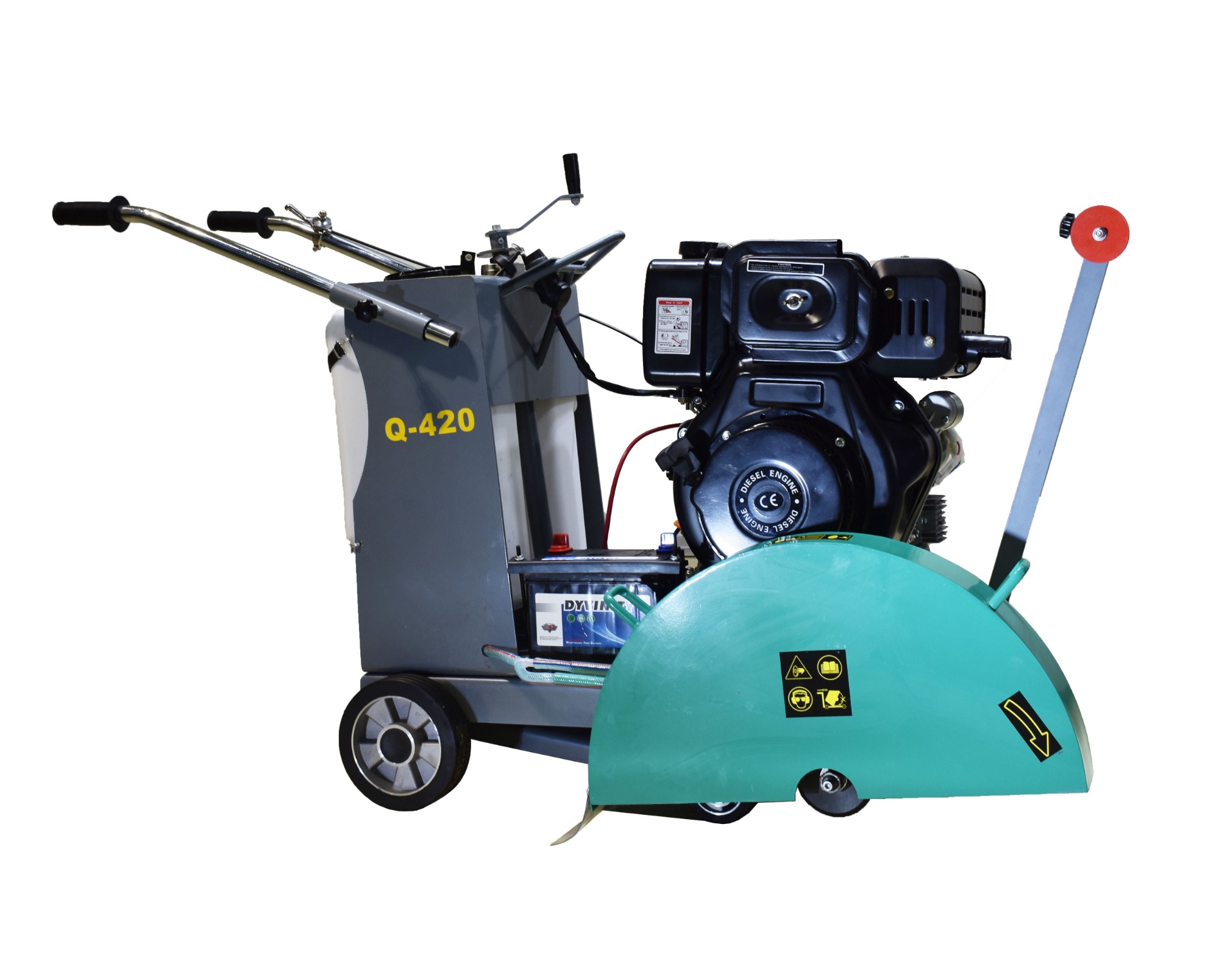 High-quality Q420D Floor Saw, Diesel Engine, Power: 9HP, Electric start ...