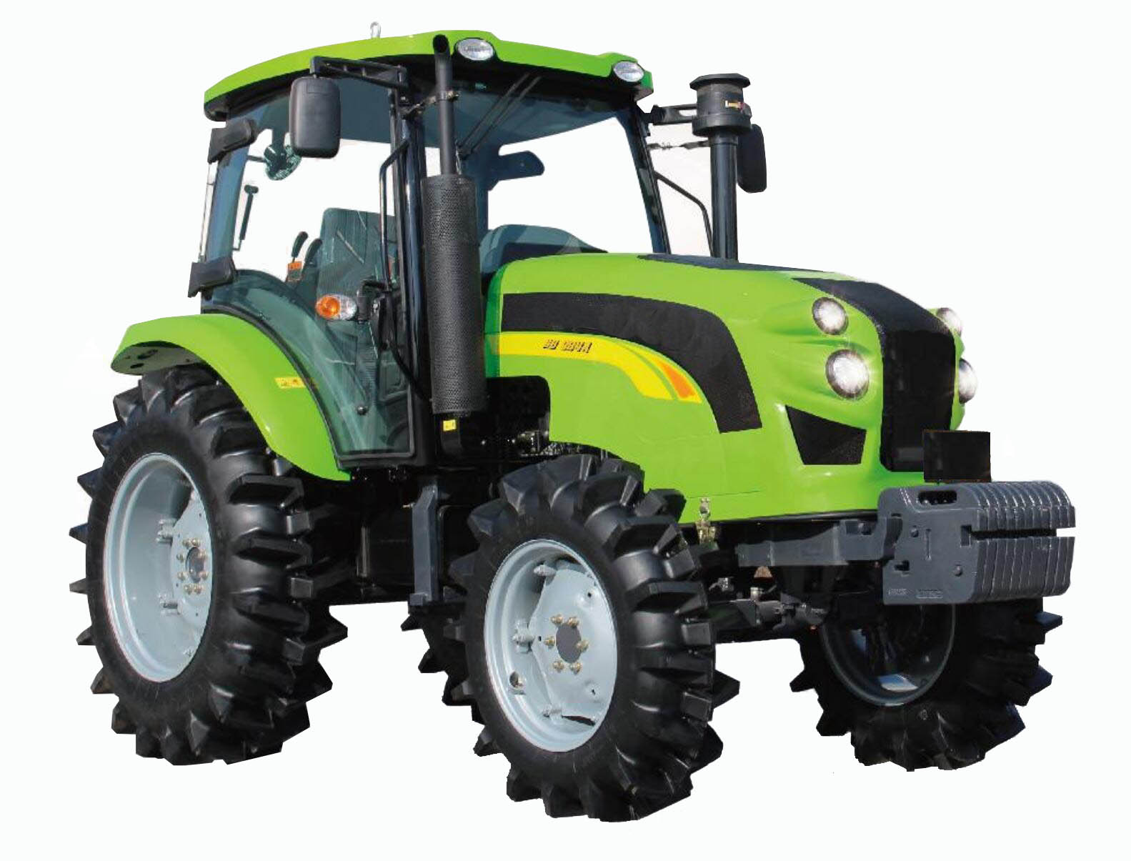 80HP 4x4(Four wheels driving) High configuration Luxury Diesel Tractor ...