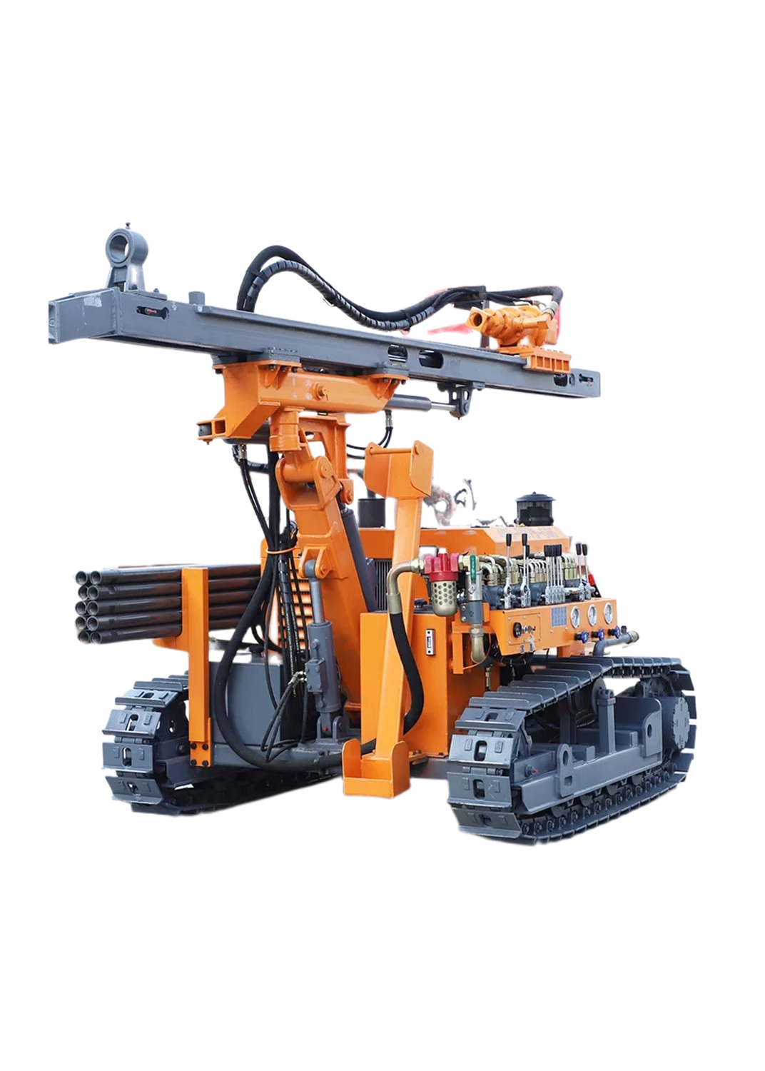 DTH drill rig-Diesel engine,Pneumatic drill rig