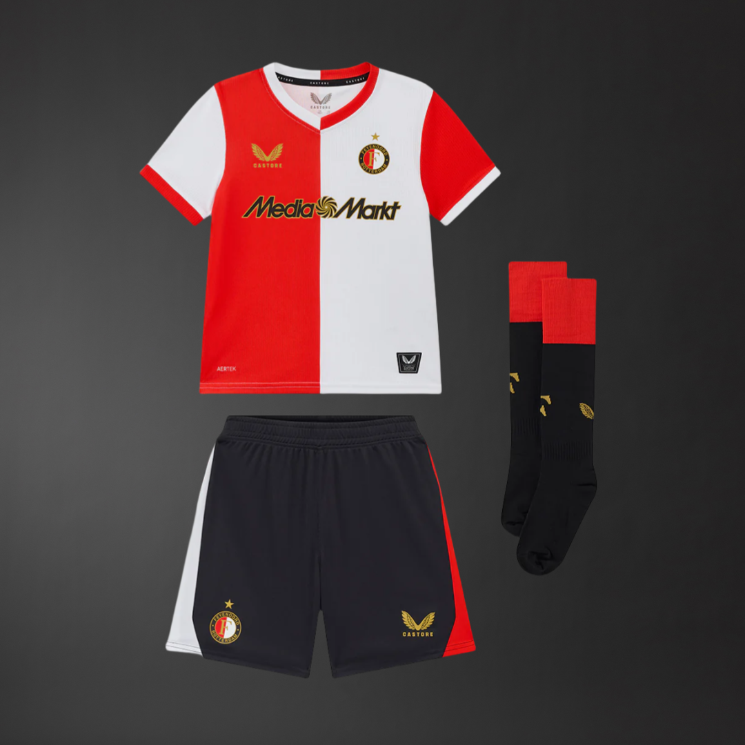 Feyenoord 25/26 Home Full kids kit Jersey