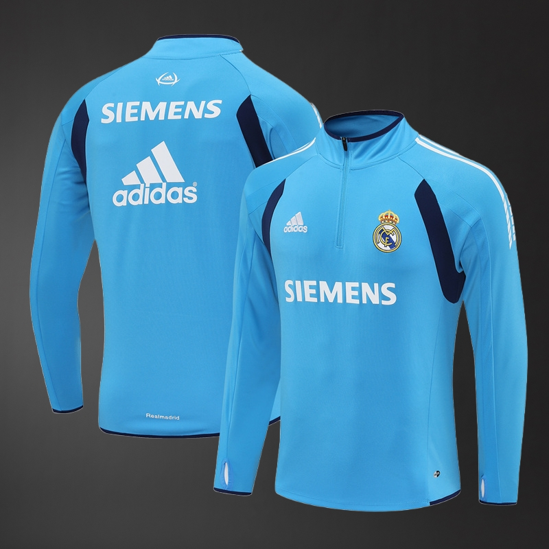 Real Madrid 05/06 Adult Retro Blue Training Tracksuits