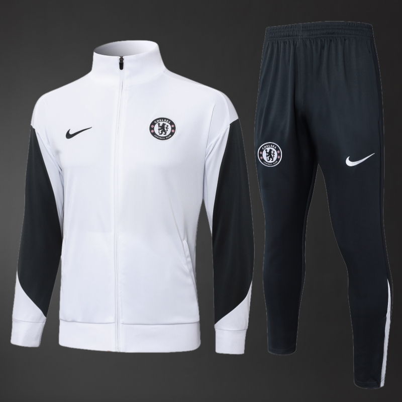 Chelsea 25/26 Adult & Kids White Training Jacket kit