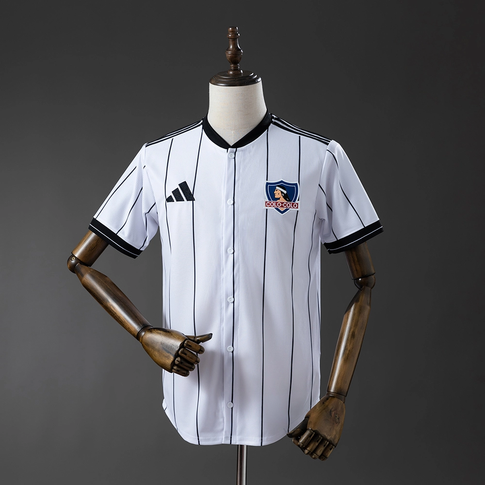 Colo-Colo 25/26 US Pack Full-Button Baseball Jersey White