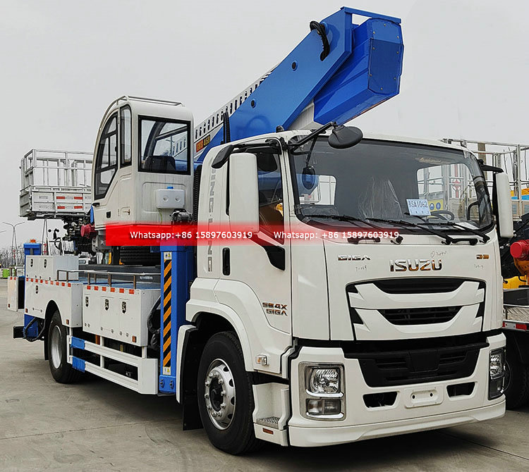 6Wheels ISUZU GIGA 4X 205HP High Altitude Operation Truck 45m ...