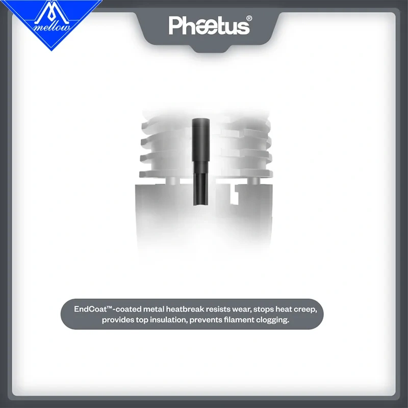 Phaetus Rapido 2F Hotend PT1000 Hardened steel nozzle For DDG Bowden ...