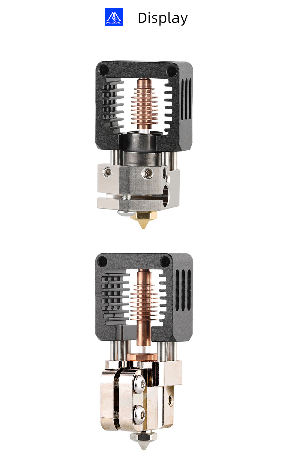 Mellow All Metal DIY NF-Crazy Hotend V6 Copper Nozzle For Ender 3 CR10 ...