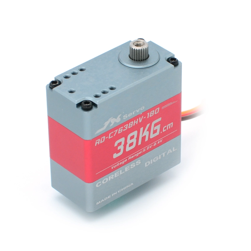 JX Servo RD-C7638HV-180 38kg 180 degree CNC Digital Metal Gear HV Servo Robotics Education ...