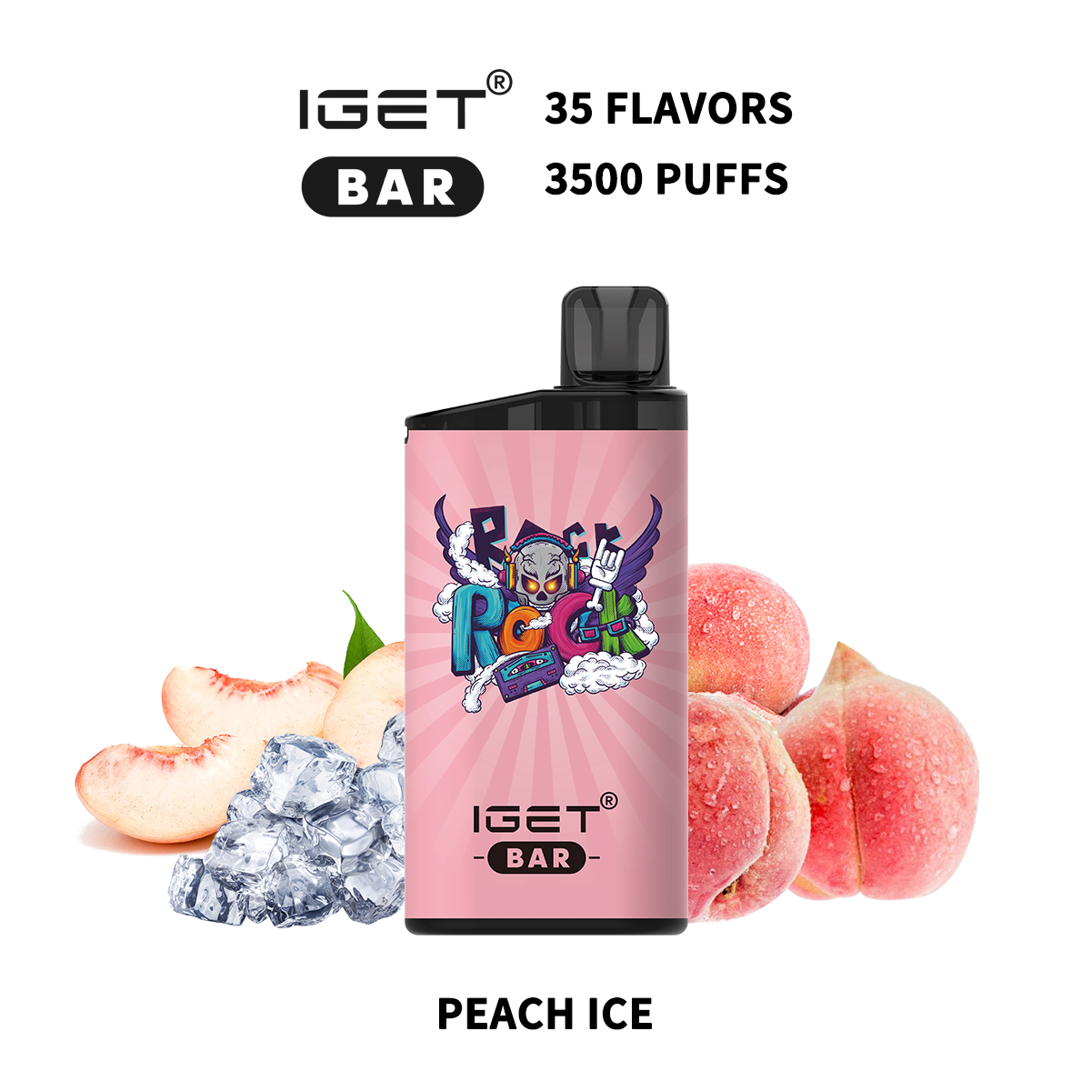 IGET Bar 3500 Puffs-Peach ice