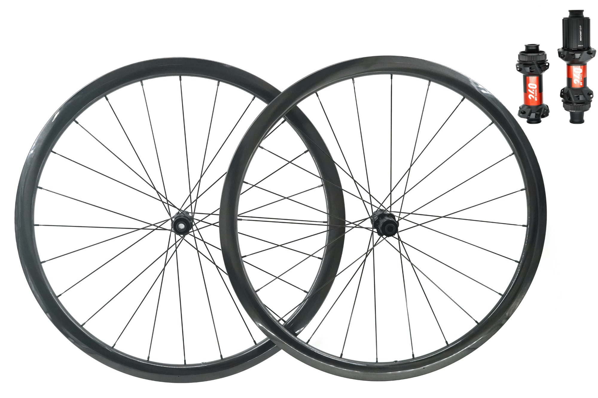 Hyper Disc 26mm(wide) DT240 new EXP built tubeless wheel set 24H/24H