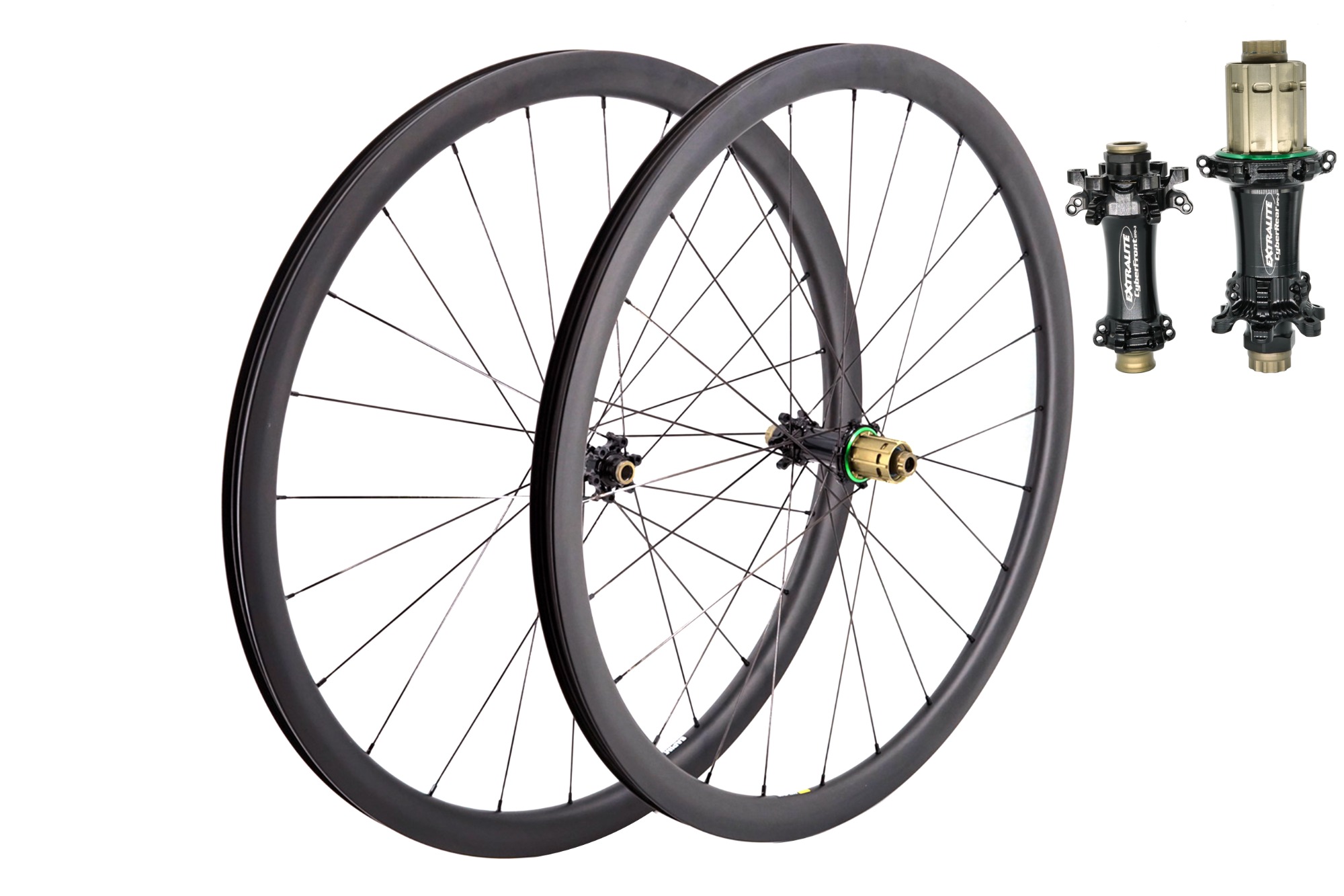 Feder Disc 27mm / 28mm(wide) Extralite Cyber built tubeless wheel set ...
