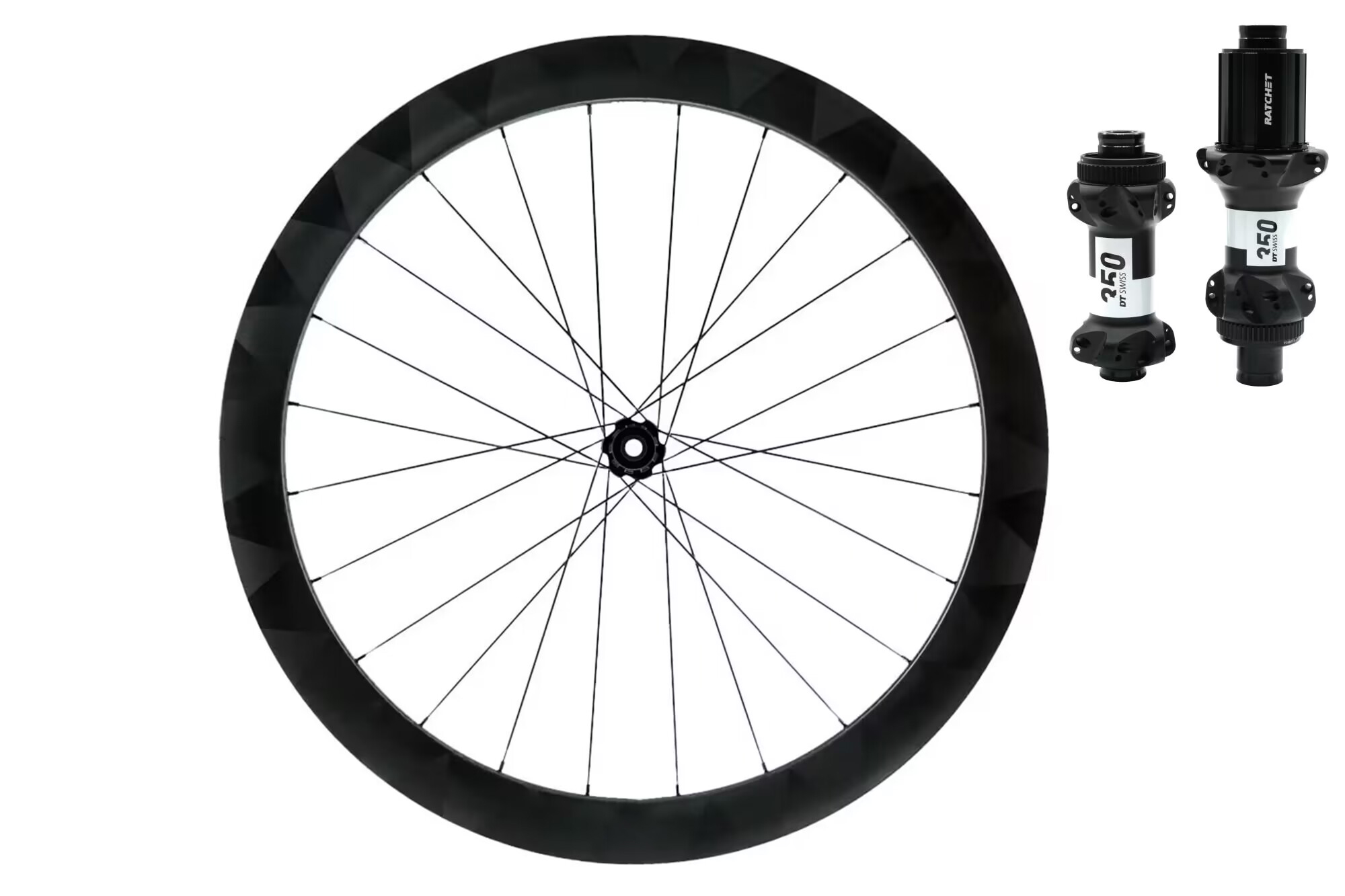 REVO Road Disc wheels Interwave Finish with DT350 SP