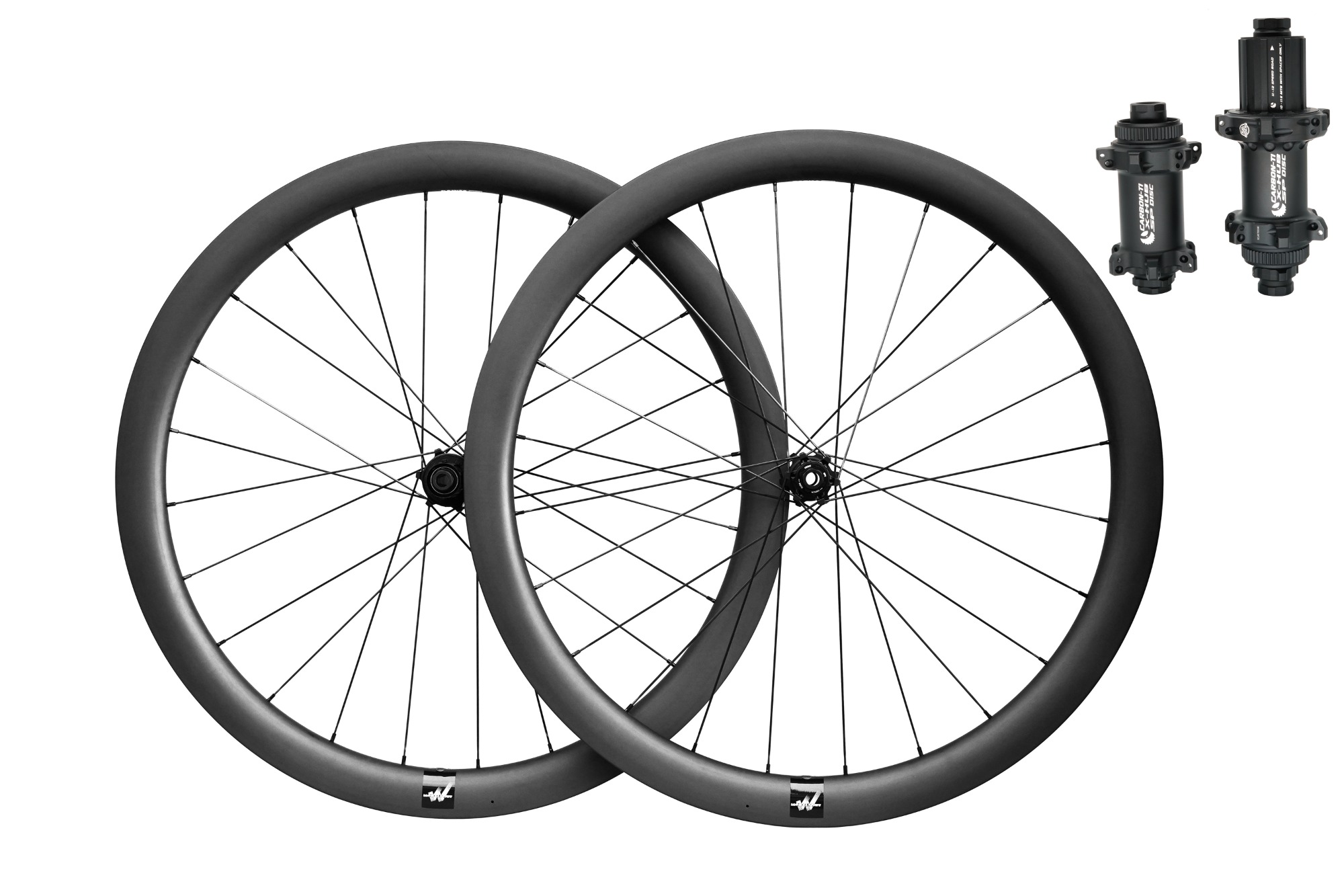 Hyper Disc 30mm(wide) Carbon ti built tubeless wheel set 24H/24H