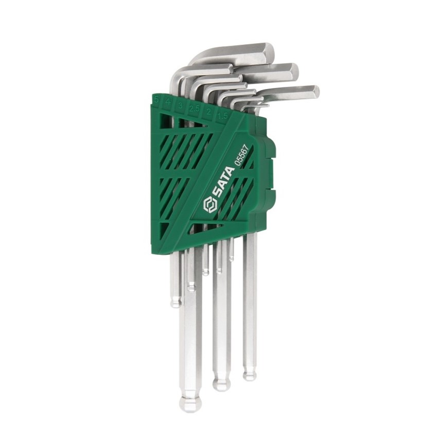 05567 SATA 9PC. LONG ARM BALL POINT HEX KEY SET