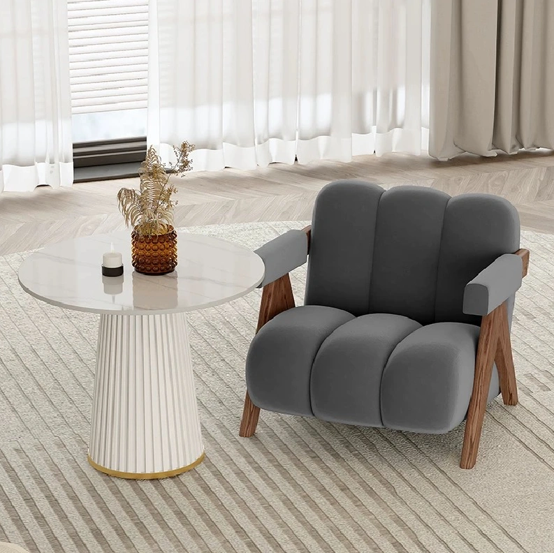 PF IDEALHOME – Stylish Lounge Chair with Foam Cushioning