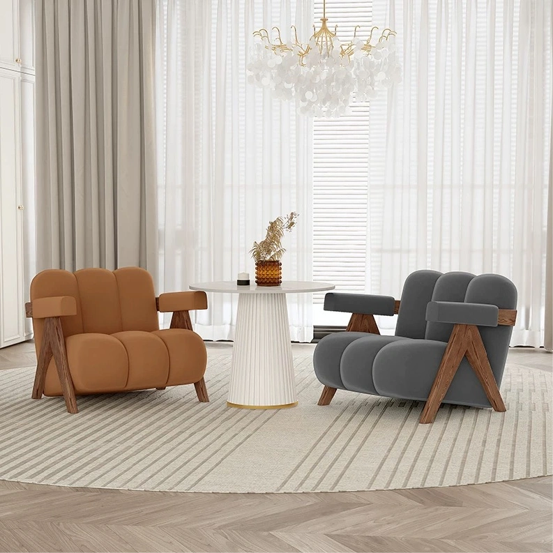 PF IDEALHOME – Stylish Lounge Chair with Foam Cushioning