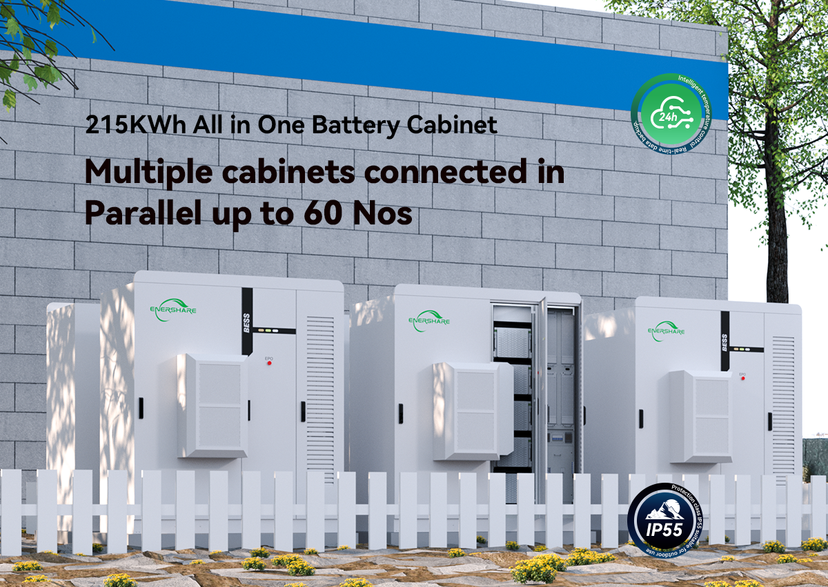 215kWh Outdoor All-in-One ESS Cabinet | LiFePO4 Battery Energy Storage ...
