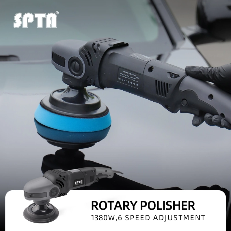SPTA 5 Inch Rotary Buffer Polisher Electric Buffing Polishing Machine ...