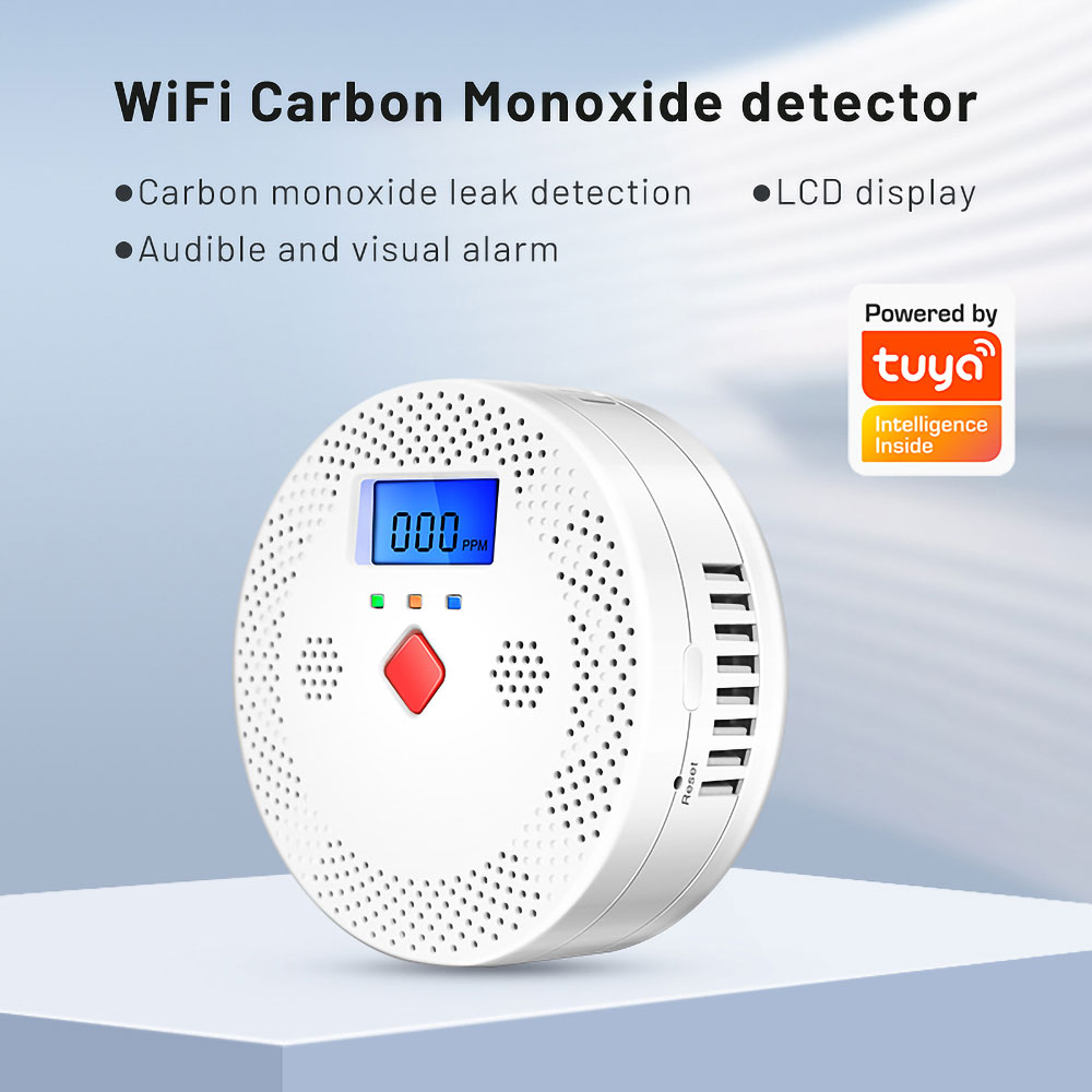 Tuya Smart WiFi CO Detector – Real - Time Monitoring, LCD Display, High ...