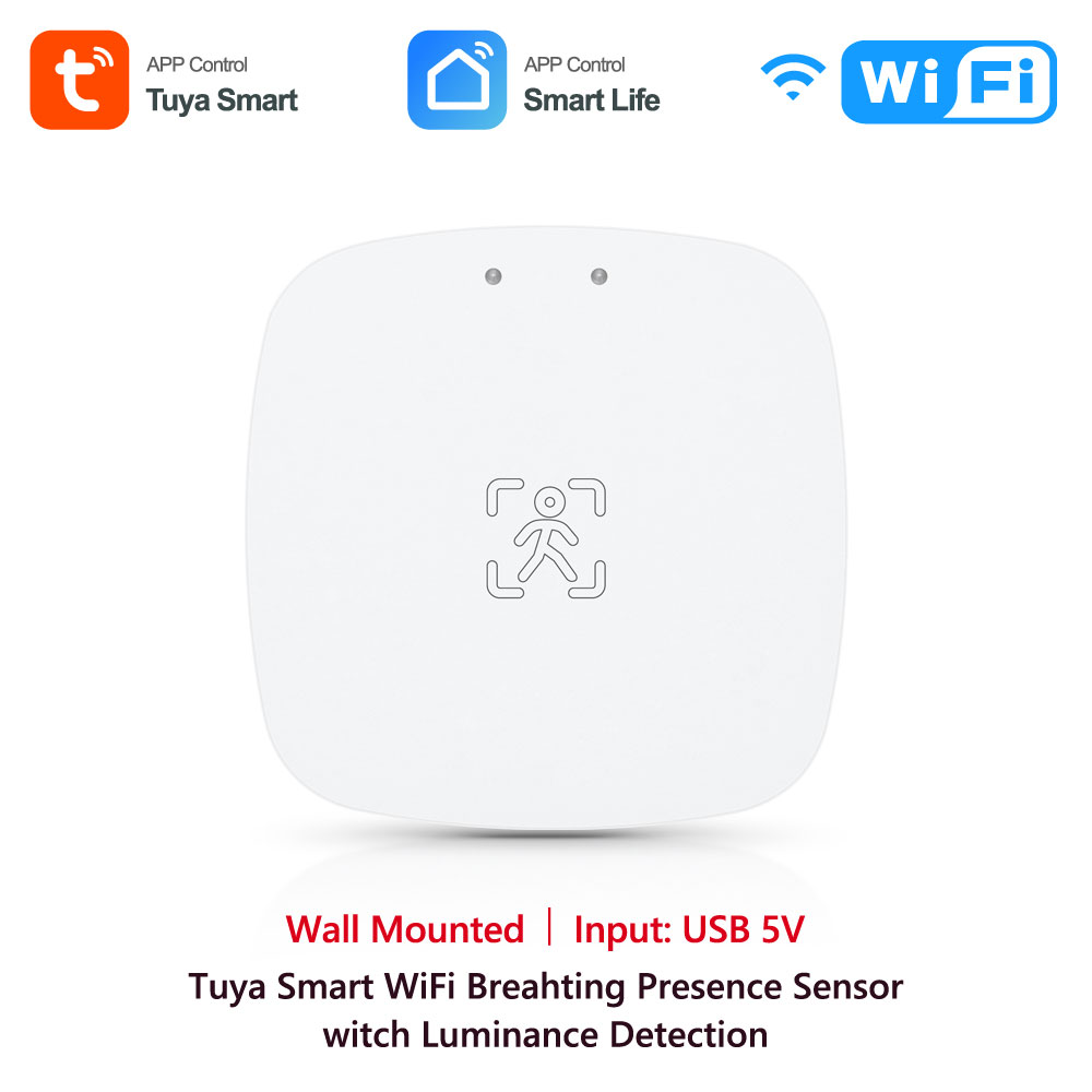 Tuya Smart WiFi Breathing Presence Sensor - Side Wall Mounted, mmWave ...