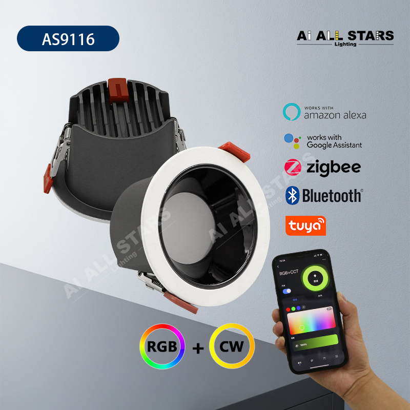 AS9116 Smart LED Downlight - Adjustable Beam, Smart Control, Wholesale ...
