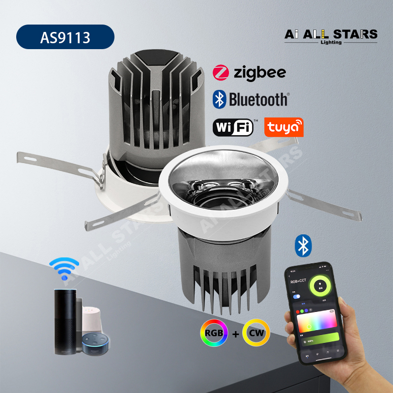 AS9113 Commercial Embedded Downlight – Smart Control & Adjustable Beam ...