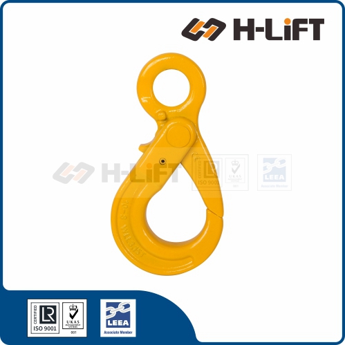 G80 Eye Self Locking Hook, Eye Safety Hook | H-Lift Chain Fittings