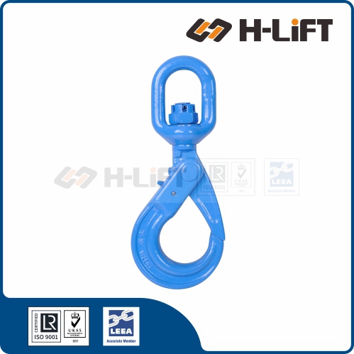Grade 100 Swivel Self Locking Hook, Self-Rotating Hook