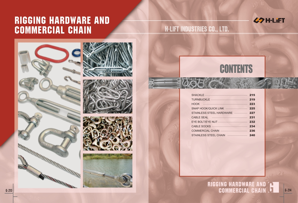 Rigging Hardware and Commercial Chain
