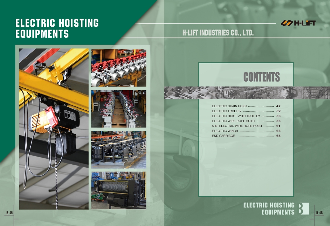H-Lift Electric Hoisting Equipments