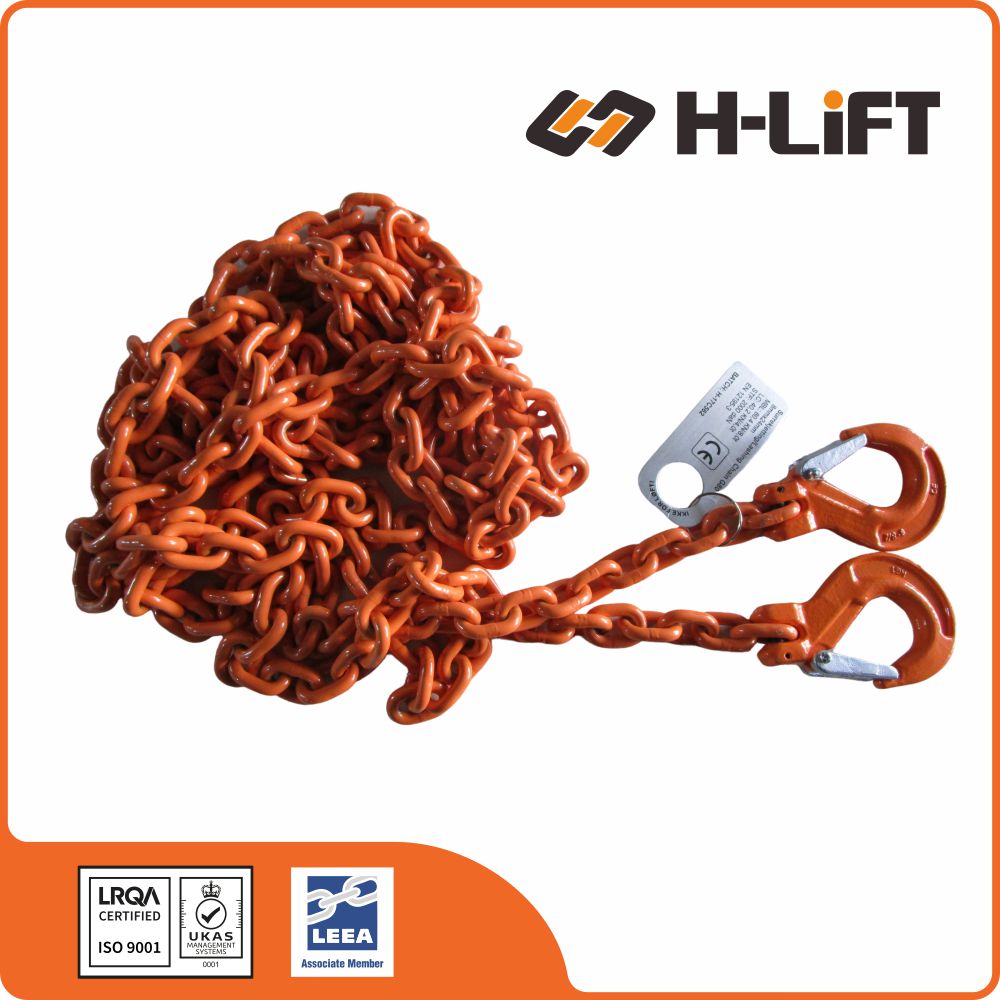 G80 Lashing Chain | Clevis Grab Hooks | EN 12195-3 | H-Lift