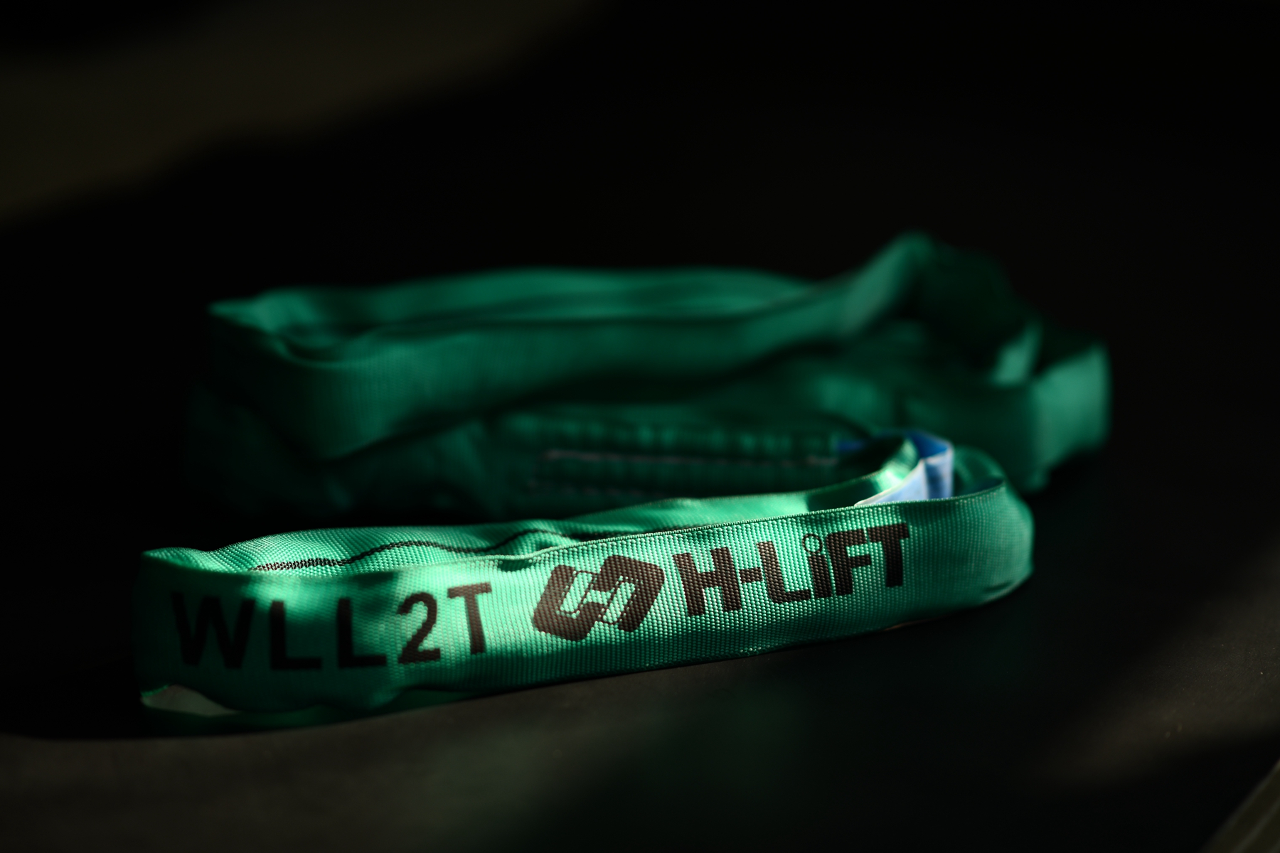 2t Round Sling Safety Factor 7, Green,Textile Lifting Sling