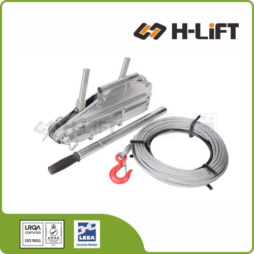 Steel Body Wire Rope Pulling Hoist (Tirfor Type) - Heavy Duty Cable Puller | H-Lift