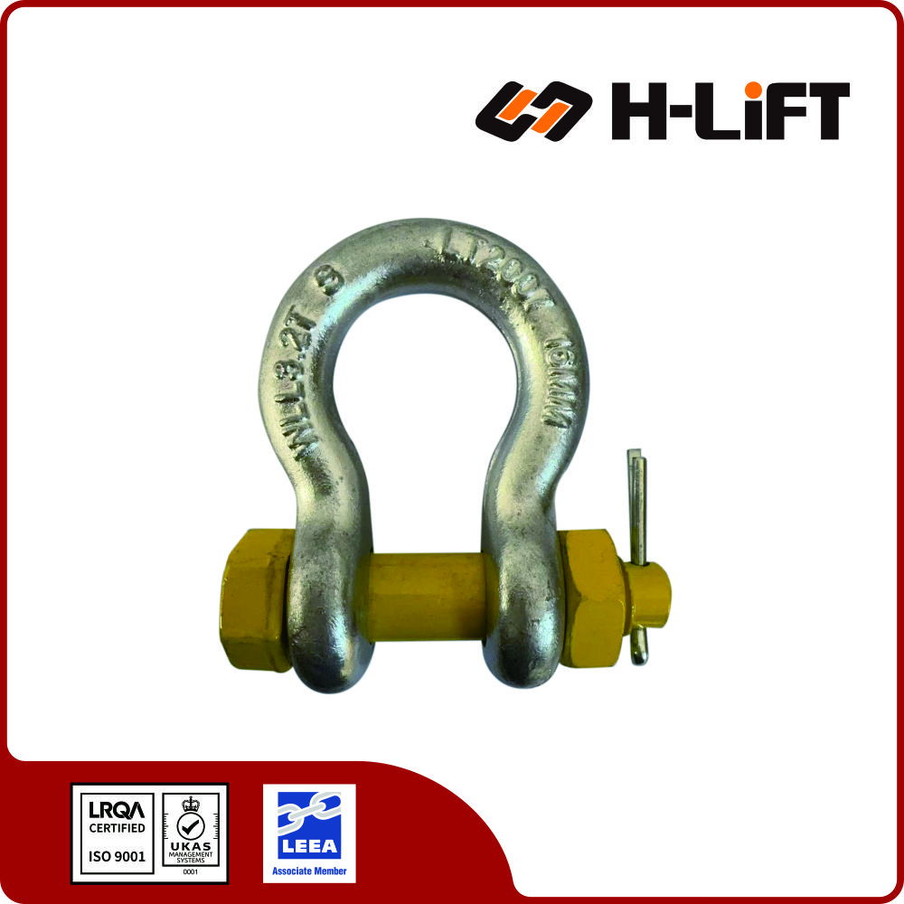 Grade S Bolt Type Bow Shackle AS 2741 | Safety Pin - H-Lift