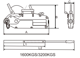 Steel Body Wire Rope Pulling Hoist (Tirfor Type) - Heavy Duty Cable Puller | H-Lift