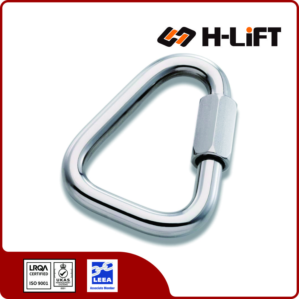 Zinc Plated Delta Quick Links | Triangular Webbing Connector - H-Lift