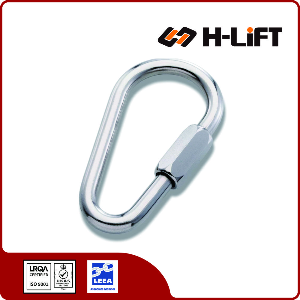 Zinc Plated Pear Shaped Quick Links | Steel Pear Maillon - H-Lift
