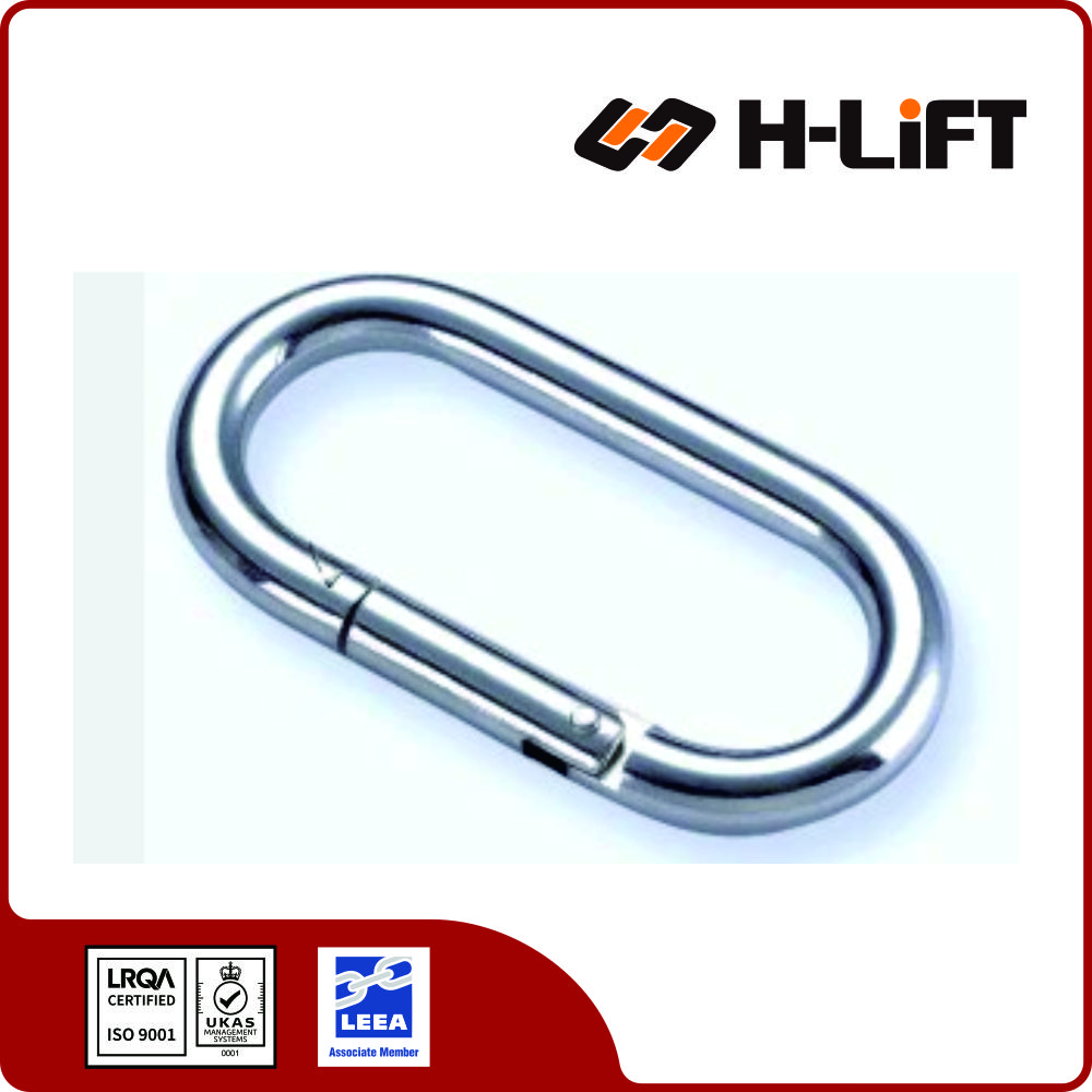 Zinc Plated Snap Hooks (DIN 5299C) | Straight Carbine Clips - H-Lift