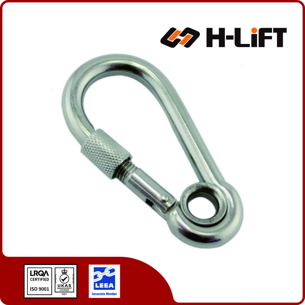 Snap Hook with Eyelet & Screw Nut | Zinc Plated - H-Lift