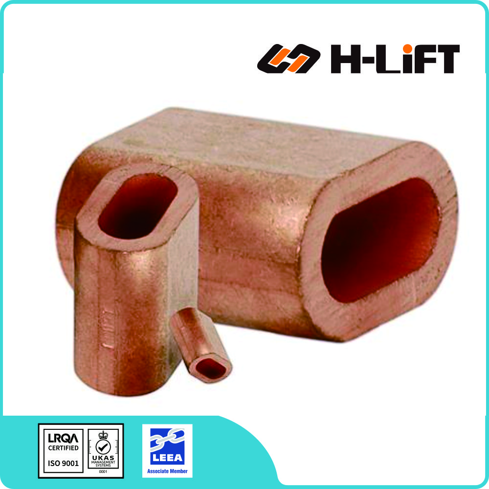Copper Ferrules for Stainless Steel Wire Rope | Swaging Sleeves - H-Lift