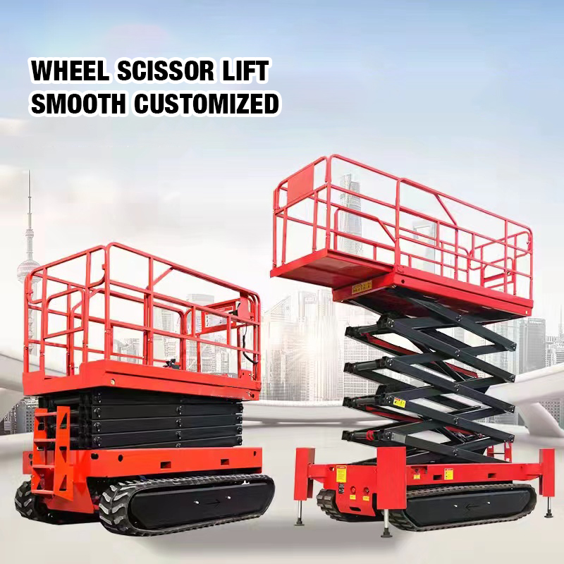 Electric Scissor Lift Factory Battery Smasll Powered Fixed Platform ...