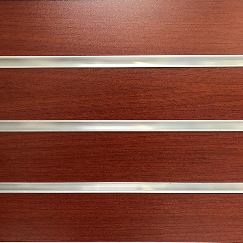 Cherry Red Wood Paneling Wood Slatwall