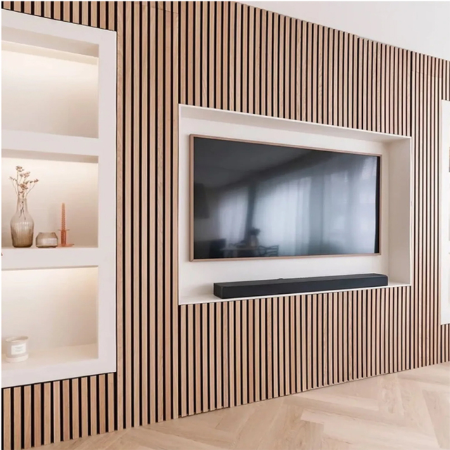 Oak Slatted Cladding