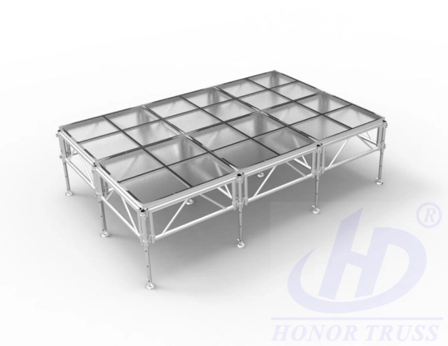 Aluminum Assembly acrylic stage Stage 1.22*1.22m
