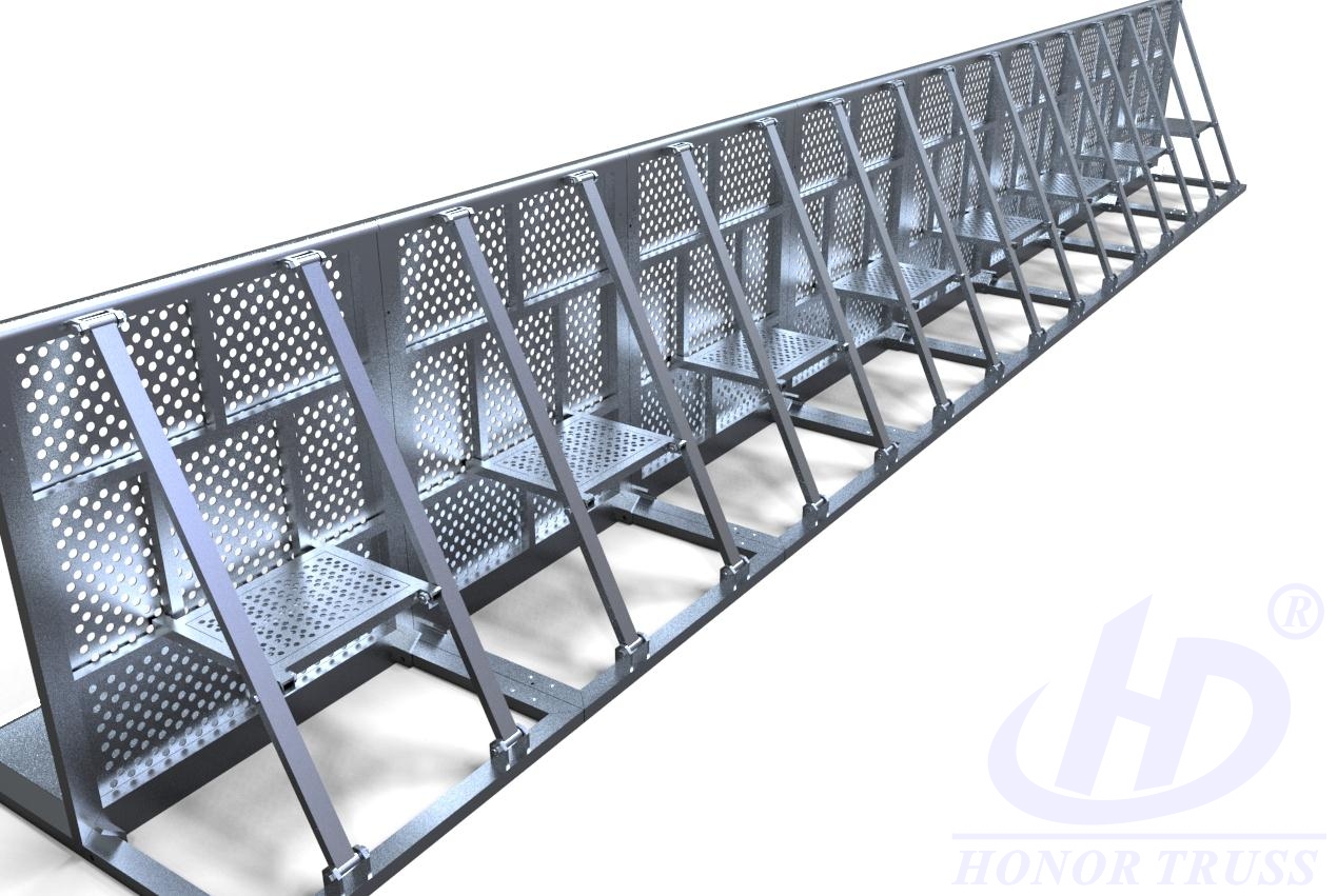 Aluminum folding barrier