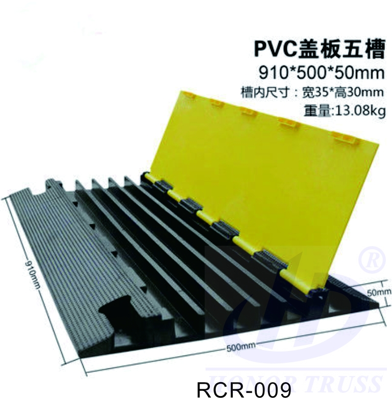 outdoor five channel heavy duty cable cover to protect the cable RCR-006