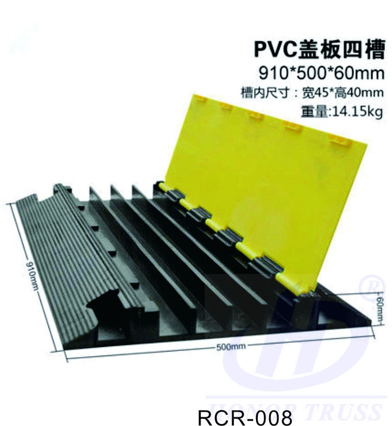 outdoor four channel heavy duty cable cover to protect the cable RCR-006