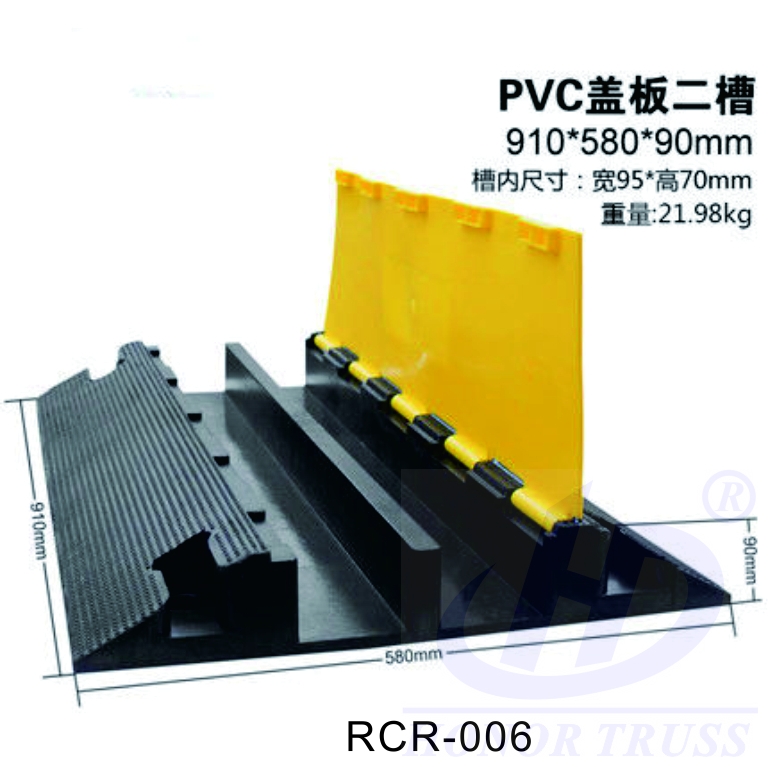 outdoor two channel heavy duty cable cover to protect the cable RCR-006